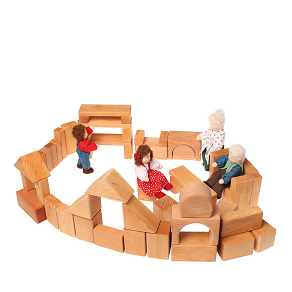 Grimm's 60 Geo-Blocks - Natural – Elenfhant