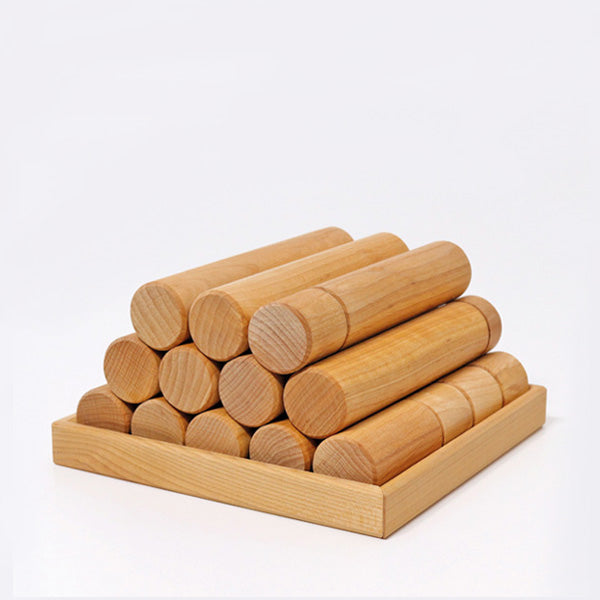 Grimm's Large Building Rollers - Natural – Elenfhant